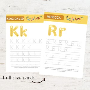 Biblical Alphabet Practice, Bible Alphabet Characters, Handwriting ...