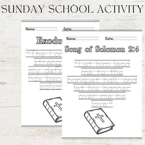 100 Bible Verses Tracing Sheets | Teach Bible Verses | Kids Bible ...