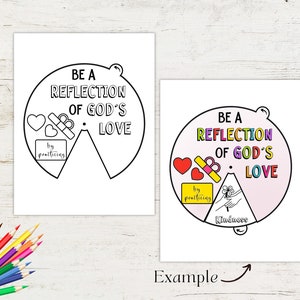 God is Love Coloring Wheel, God Coloring Wheel, Printable Bible ...