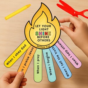 Let Your Light Shine Bible Craft for Kids | Printable Sunday School ...