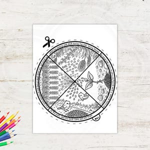 The Parable of the Sower Coloring Wheel, Coloring Wheel, Printable ...