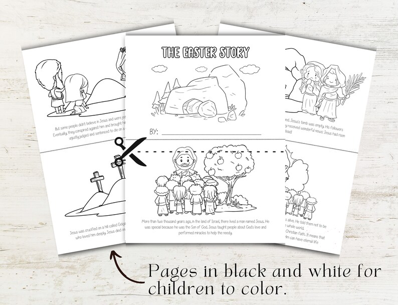 Easter Story Printable for Kids, Printable Mini Book, Kids Crafts ...