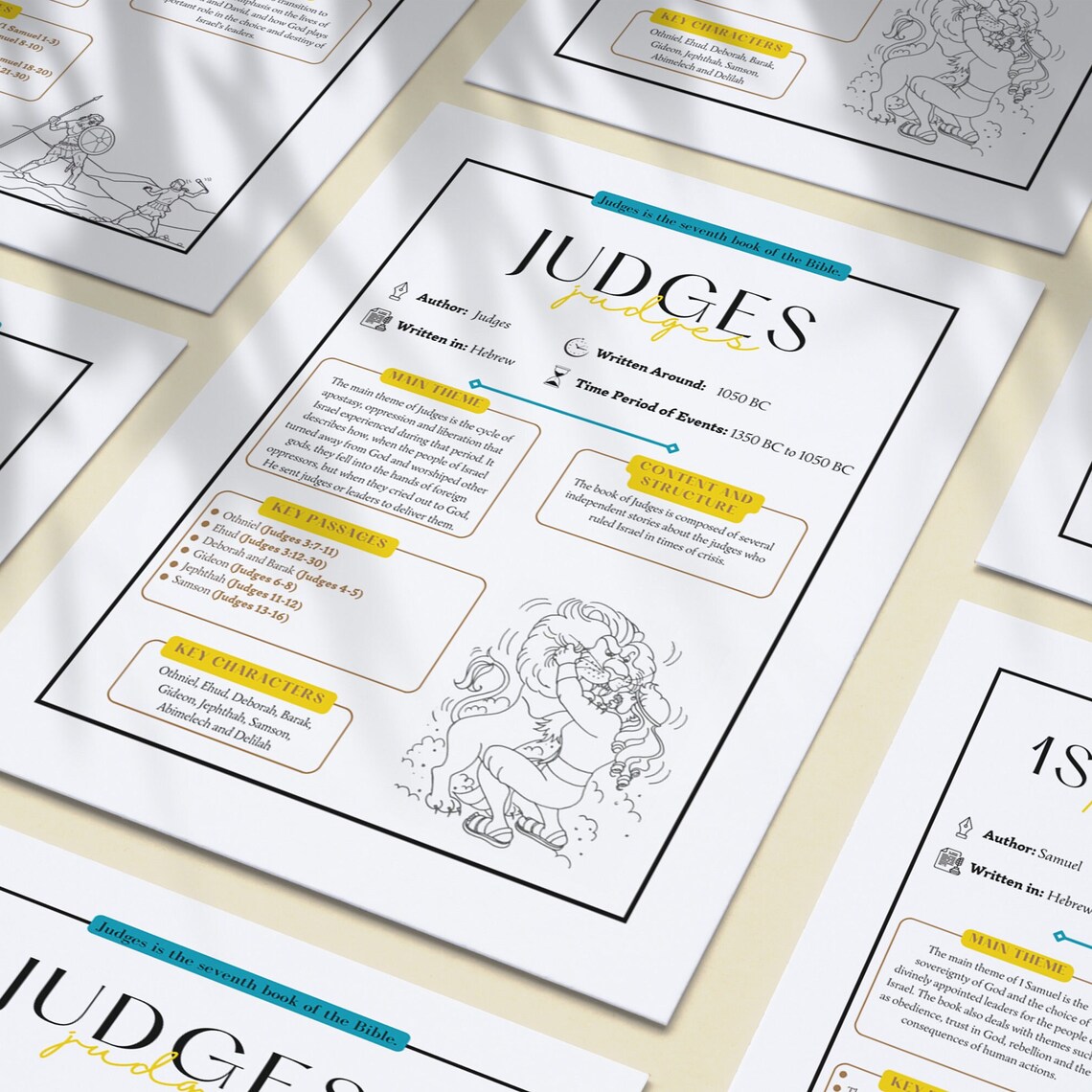 Printable Bible Study Guides | Lesson for Each Book of the Bible ...