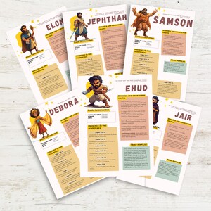 The 12 Judges of Israel, Bible Studies for Children, History of the 12 ...