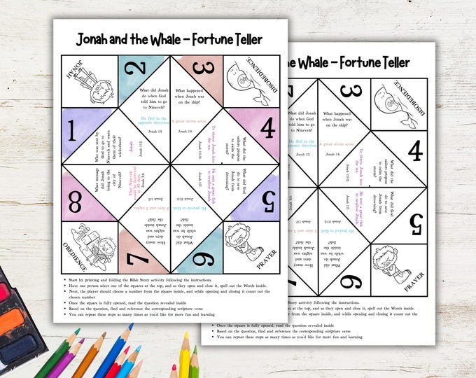 The Last Supper | Holy Week | Easter Story | Paper Fortune Teller ...