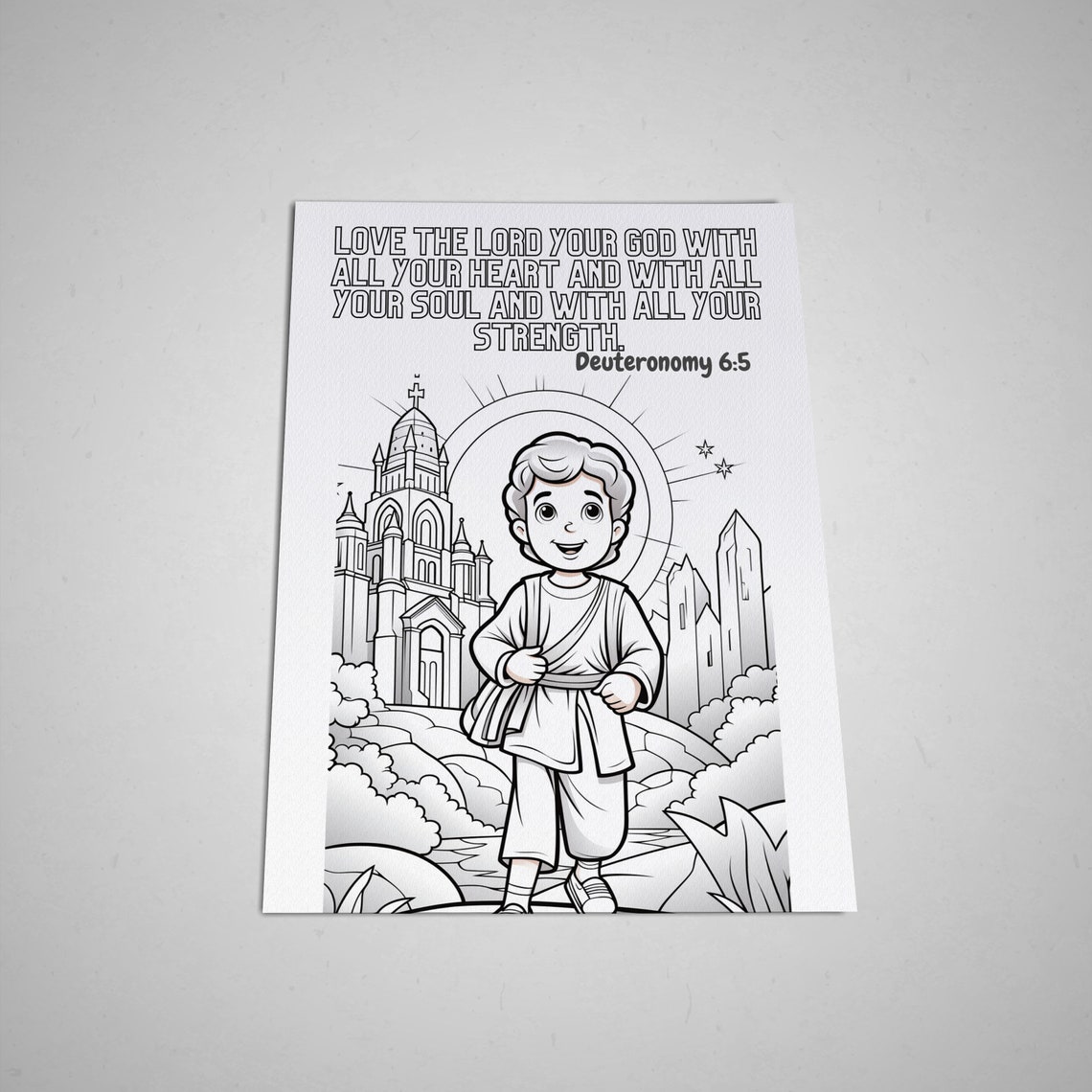 Libro para colorear de la Biblia de 75 versículos, páginas para ...