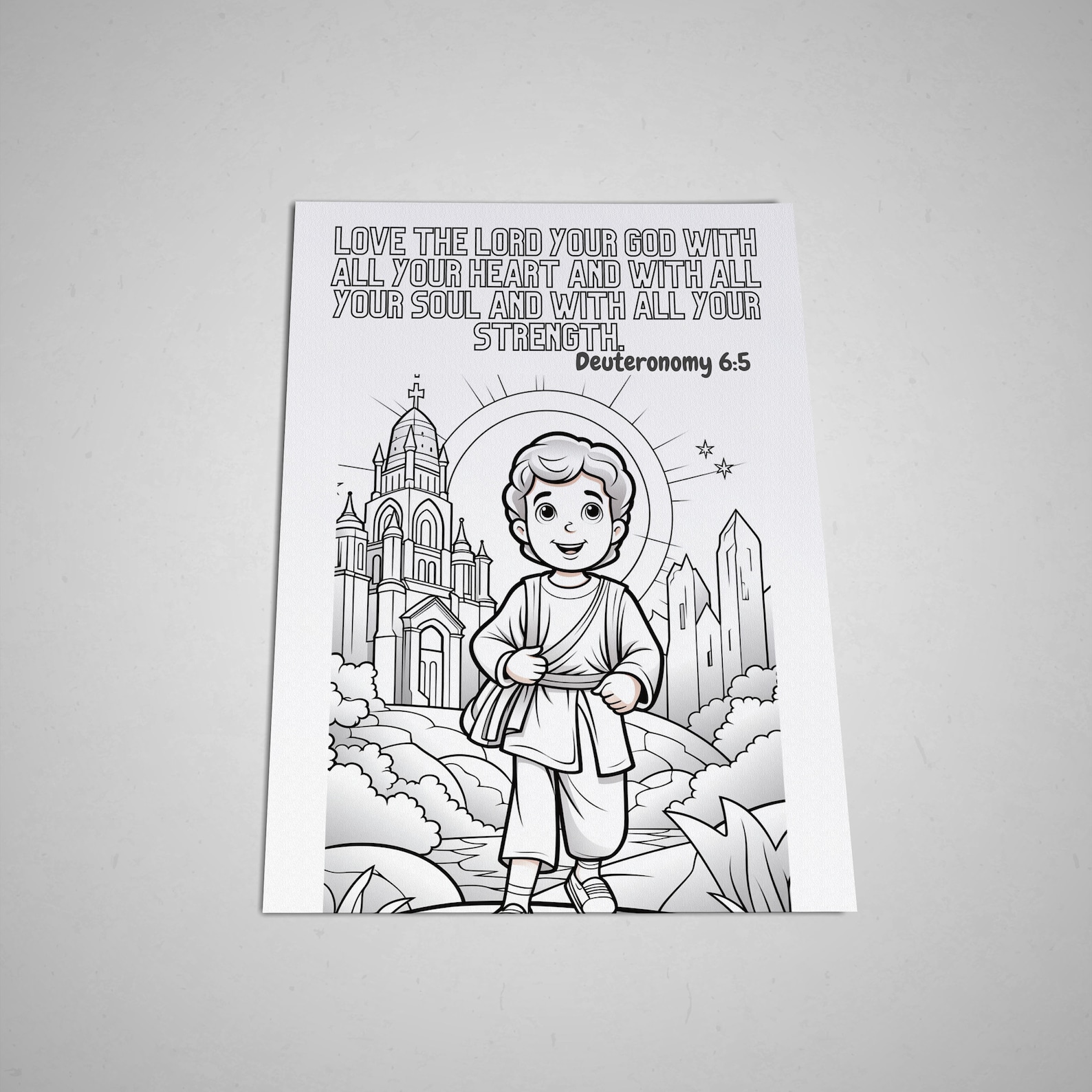 Libro para colorear de la Biblia de 75 versículos, páginas para ...