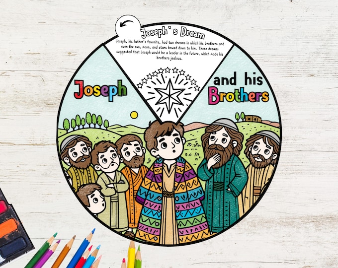 Jesus Heals a Paralyzed Man - Coloring Wheel | Bible Story Activity for ...
