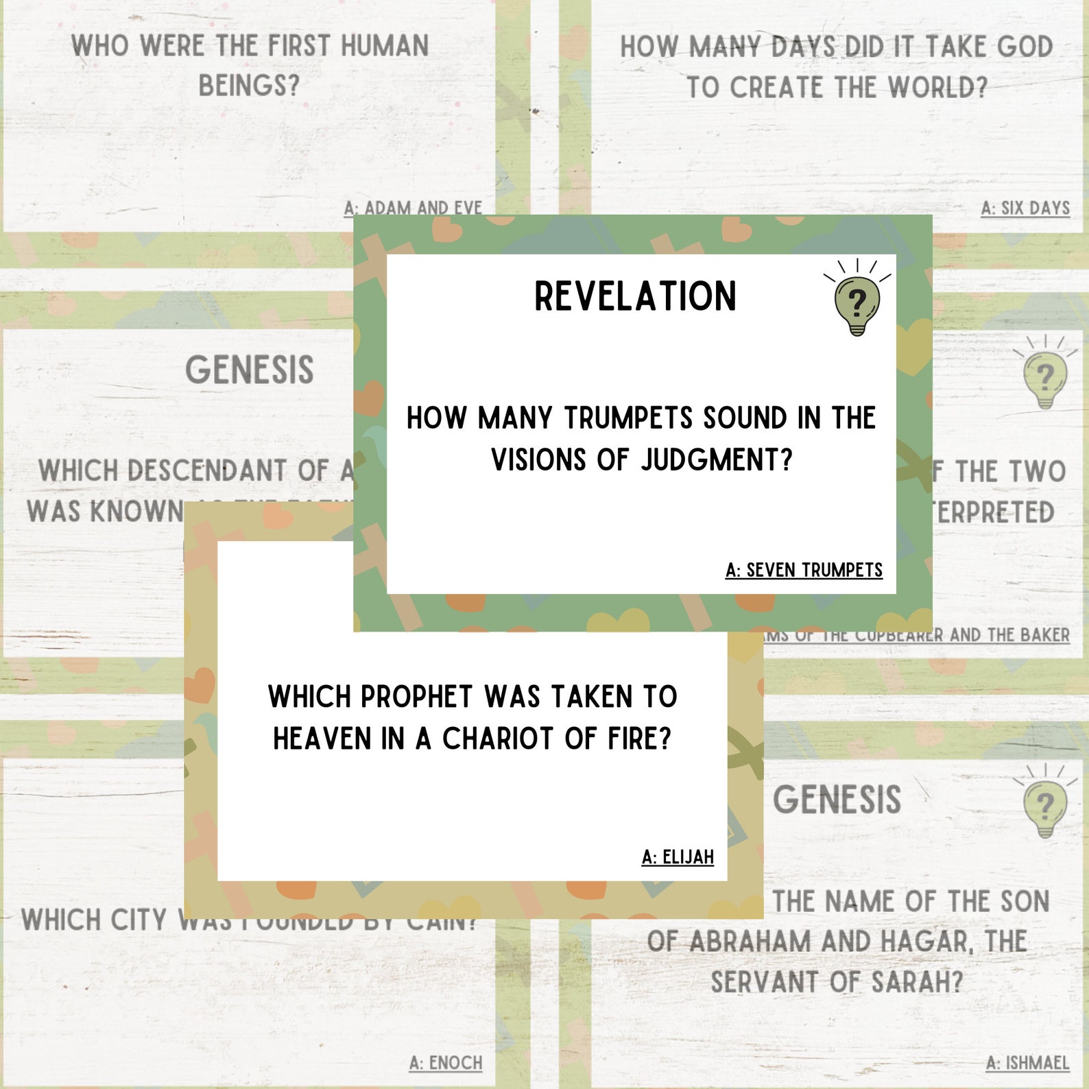 552 Bible Trivia Cards Bible Trivia Questions Bible Trivia Knowledge by ...