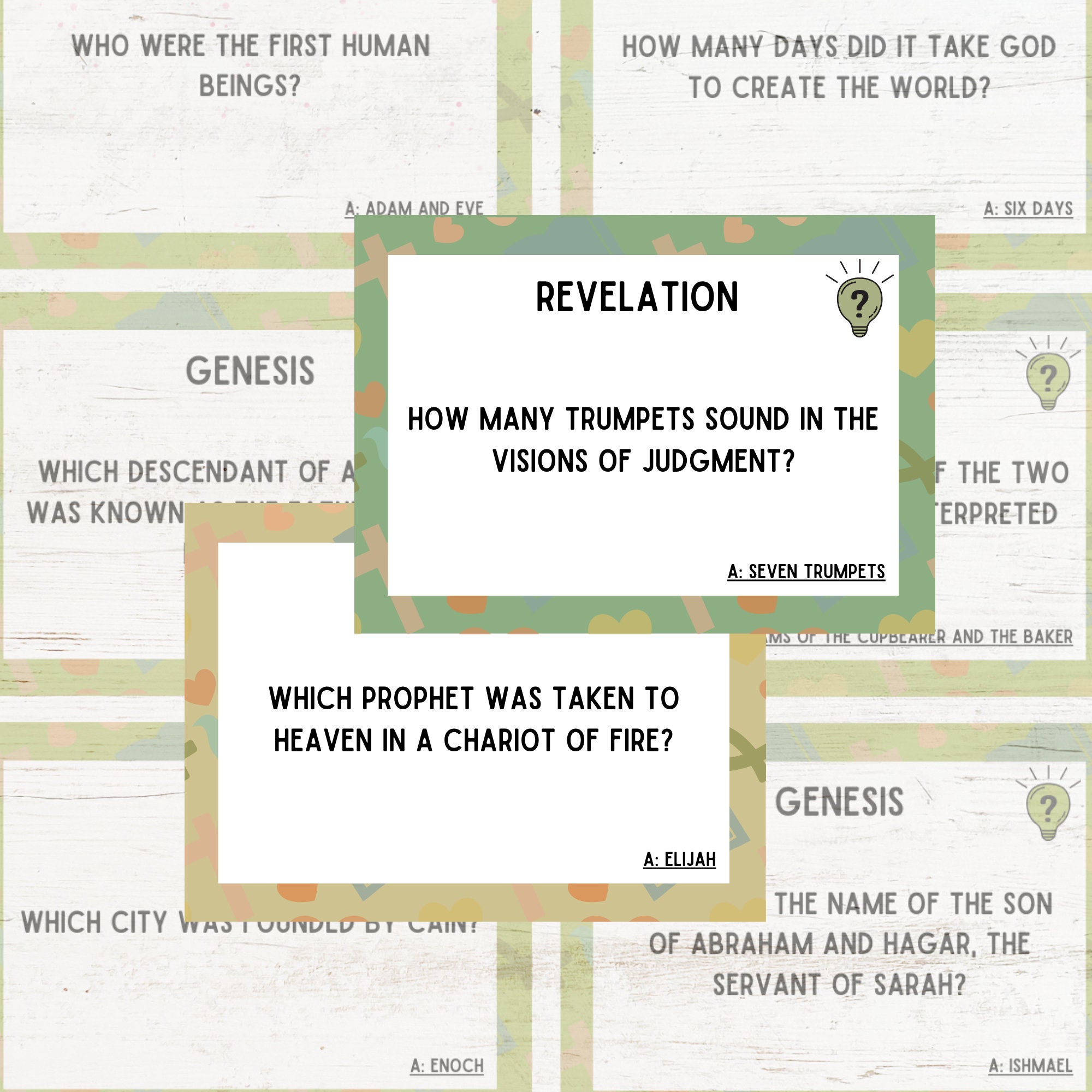 552 Bible Trivia Cards | Bible Trivia Questions | Bible Trivia ...
