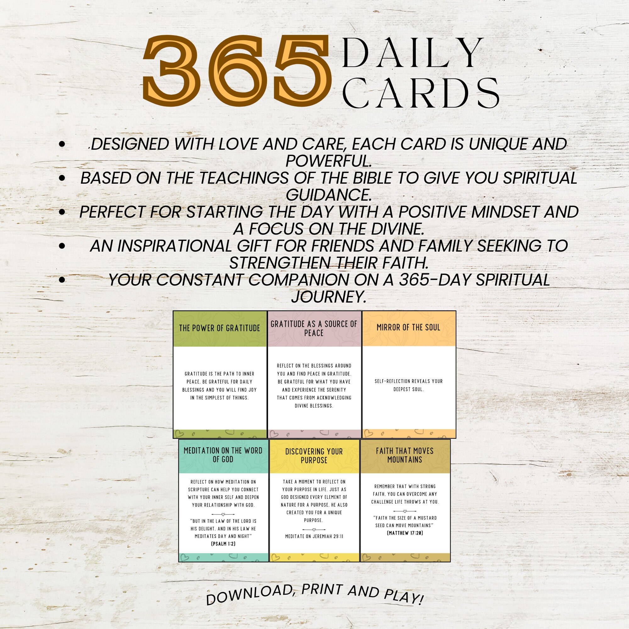 365 Daily Cards Inspirational Faith & Hope Inspirational Faith-based ...