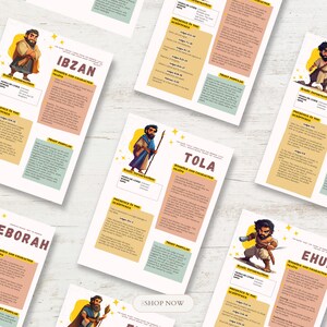 The 12 Judges of Israel, Bible Studies for Children, History of the 12 ...