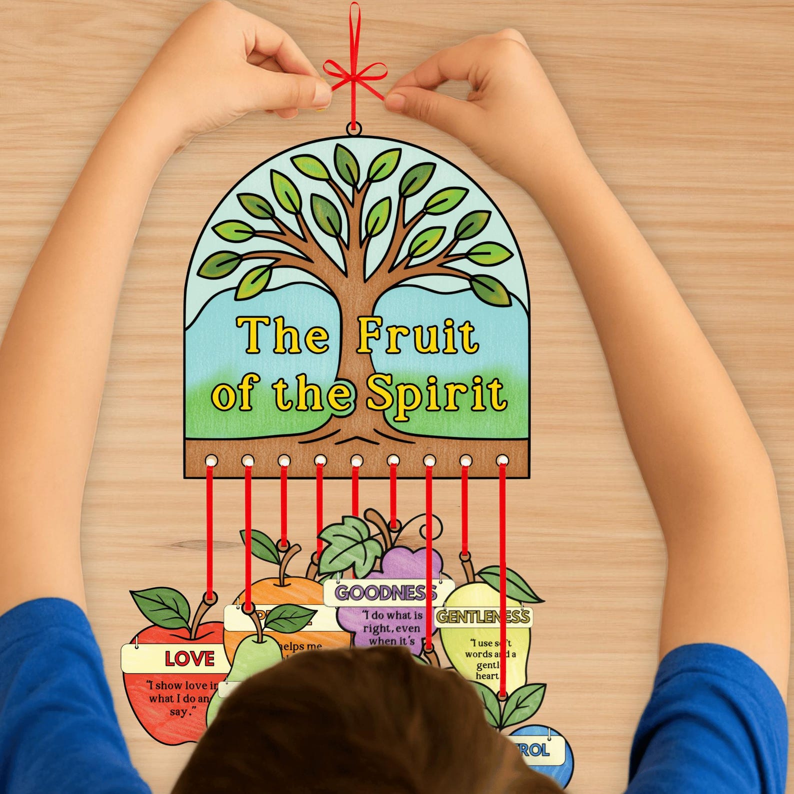Fruit of the Spirit Hanging Craft | Bible Activity for Kids | Sunday ...