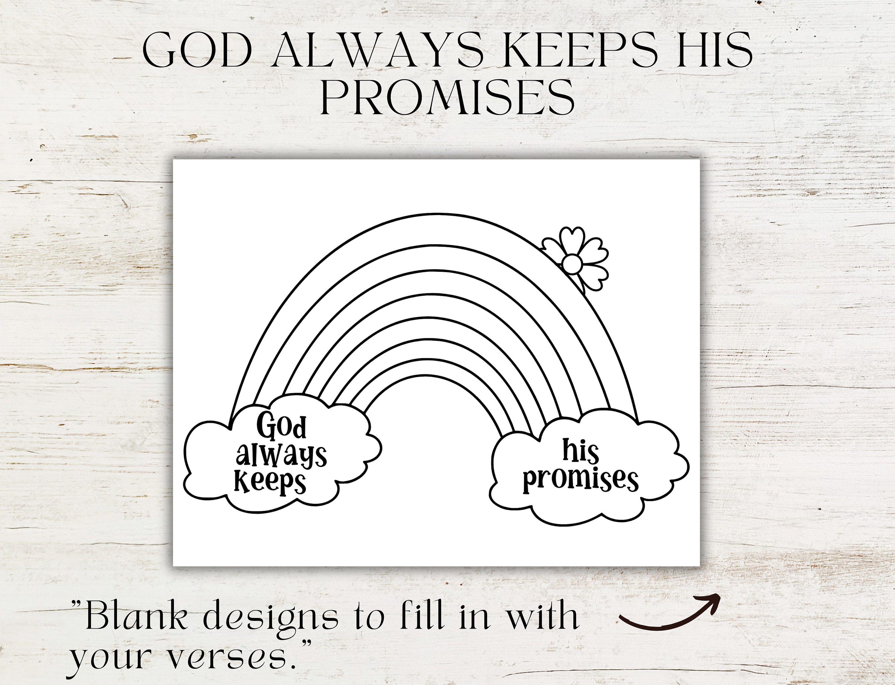 God's Promises | Rainbow Craft | Sunday School Lesson | Kids Printable ...