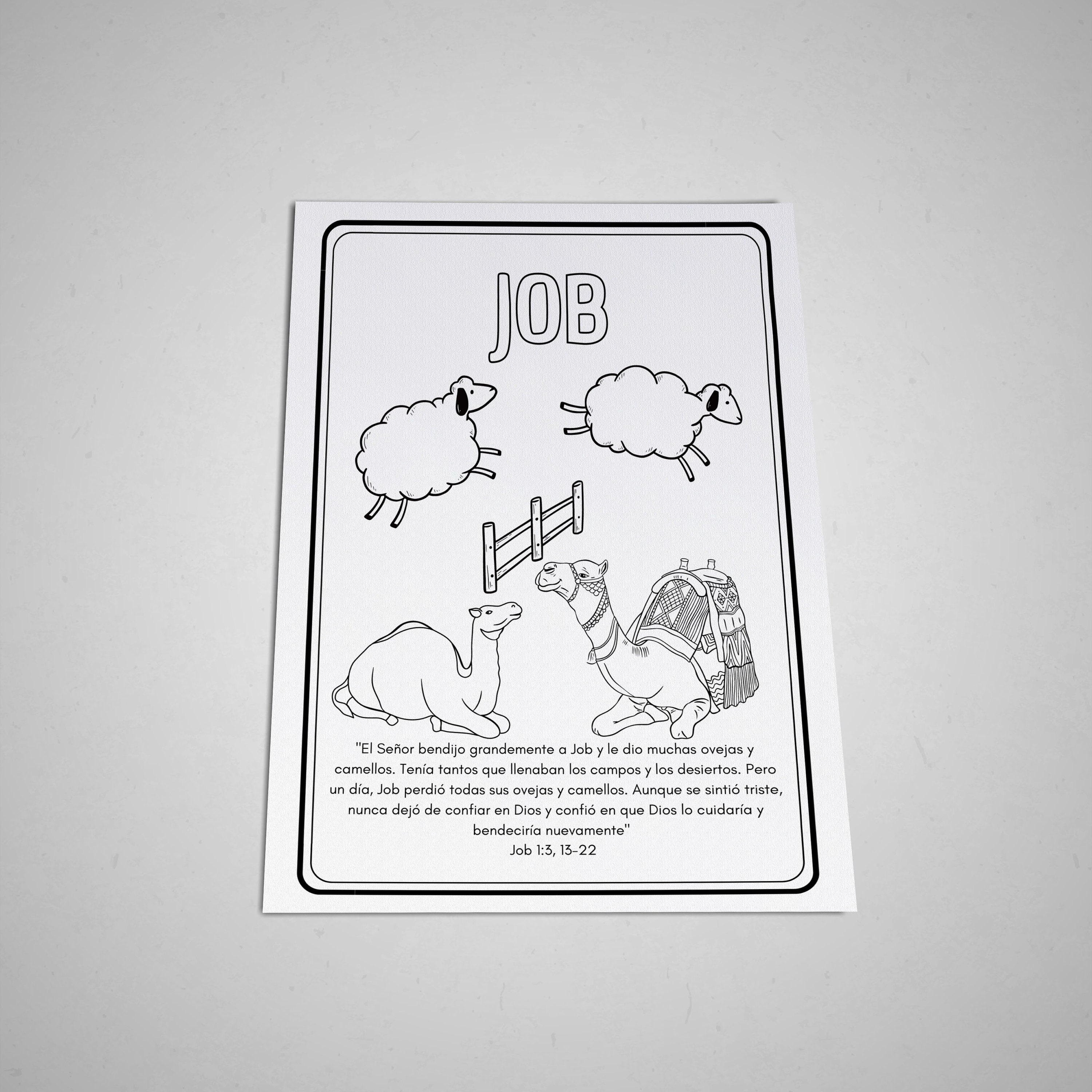 SPANISH Coloring Pages From the Old Testament Books of the Bible ...