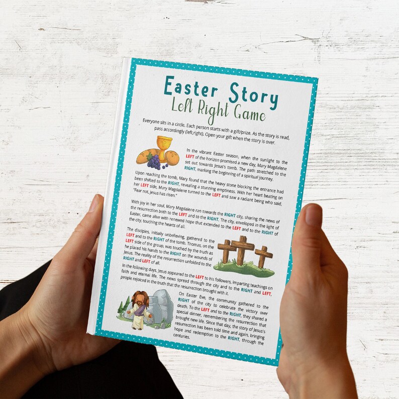 Left Right Easter Story | Left Right Easter Game | Right Left Game ...