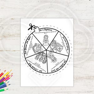 The Story of Job Coloring Wheel | Bible Story Activity for Kids ...