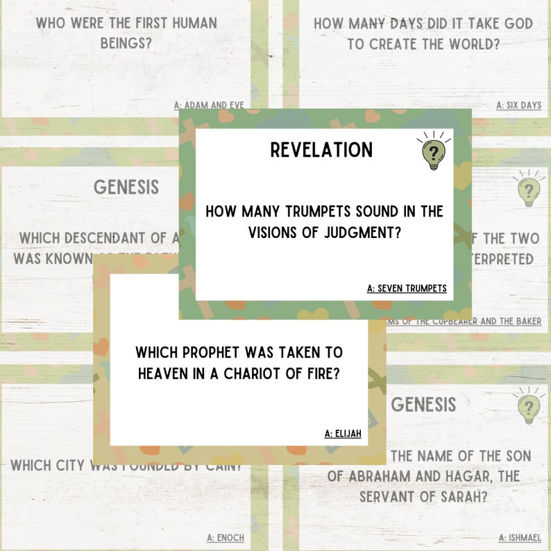 552 Bible Trivia Cards Bible Trivia Questions Bible Trivia Knowledge by ...