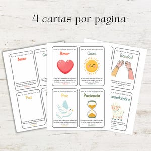 Fruits of the Spirit Cards - IN SPANISH | Christian Activity for Kids ...