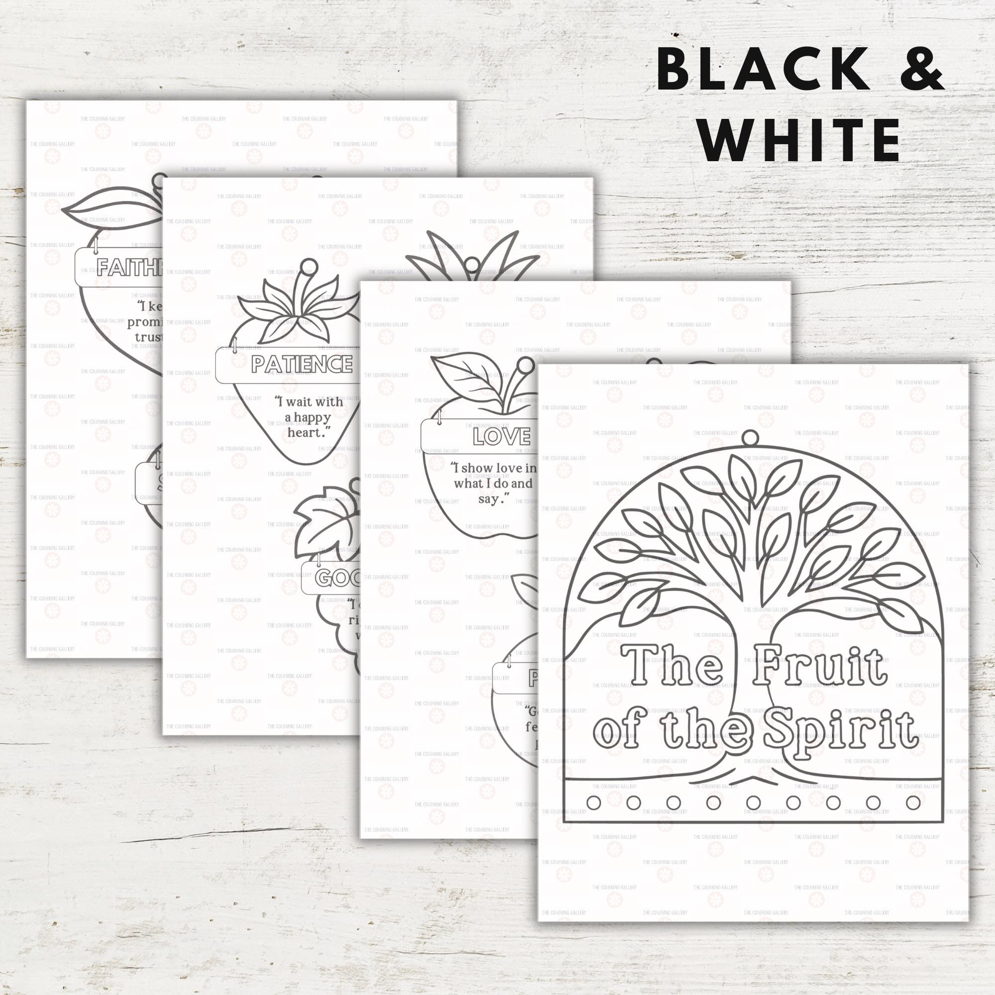 Fruit of the Spirit Hanging Craft | Bible Activity for Kids | Sunday ...