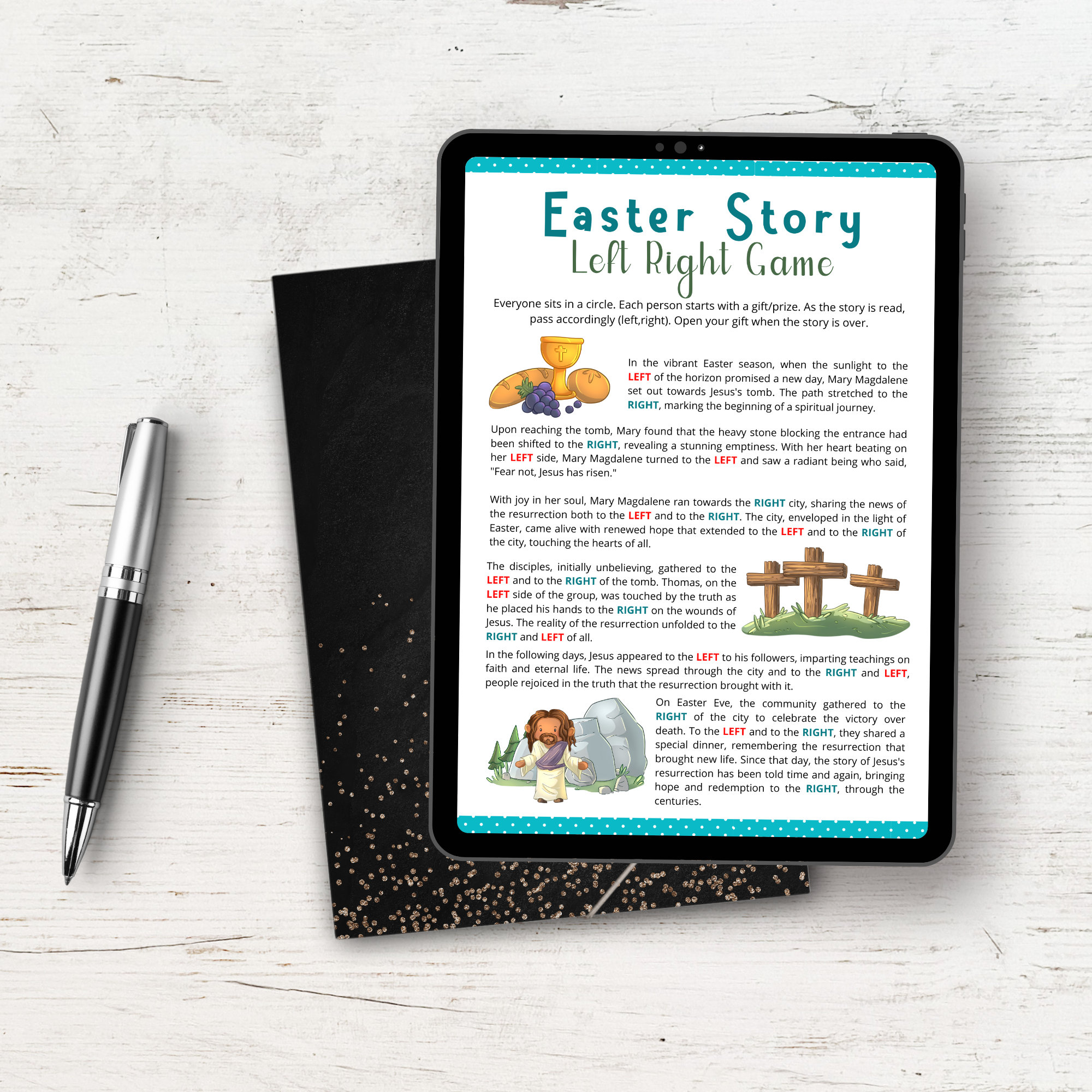 Left Right Easter Story | Left Right Easter Game | Right Left Game ...