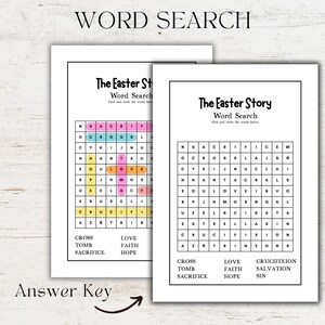 Easter Activities Pages, Easter Story for Kid, Sunday School Craft ...