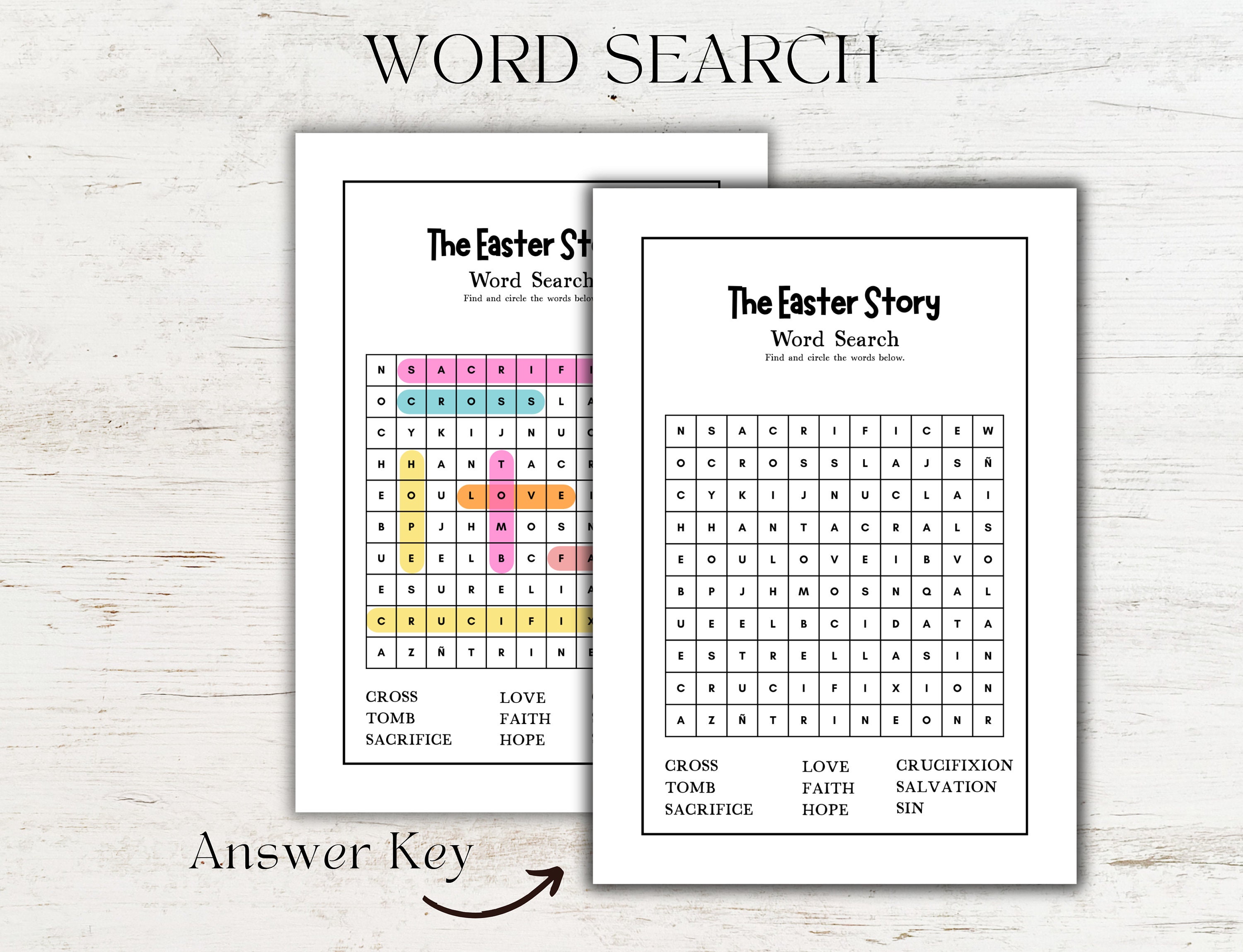 Easter Activities Pages, Easter Story for Kid, Sunday School Craft ...