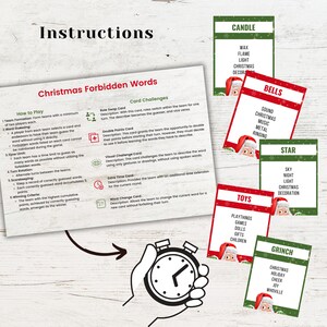 Christmas Forbidden Words | Forbidden Words | Christmas Party Games ...