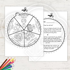 Start the Year With God Coloring Wheel | Christian New Year’s Craft for ...