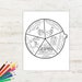 Jesus Feeds 5,000 Coloring Wheel, Jesus Miracle Coloring Wheel ...