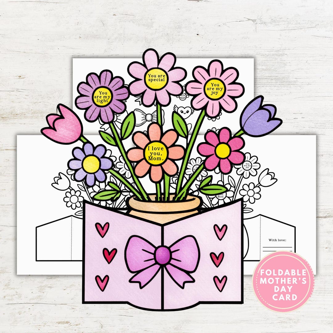 Foldable Mother’s Day Card, Printable Activity, Christian Mother’s Day ...