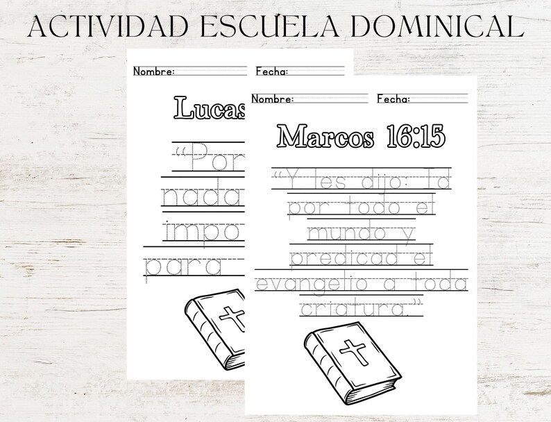 100 Bible Verses Tracing Sheets IN SPANISH | Teach Bible Verses | Kids ...