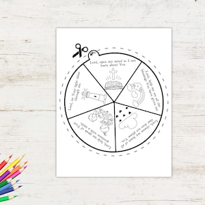 The Pumpkin of Faith Coloring Wheel, Pumpkin Prayer for Halloween ...