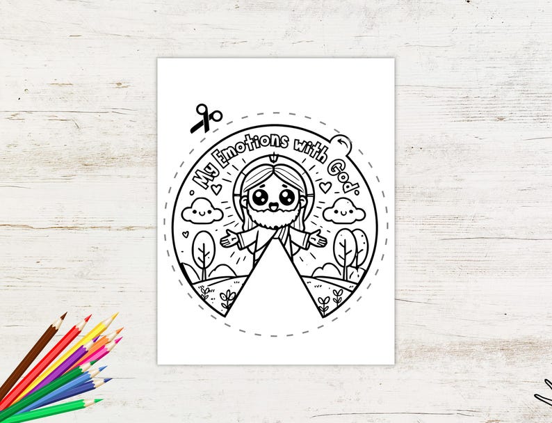 My Emotions With God Coloring Wheel | Bible Activity | Bible Lesson ...