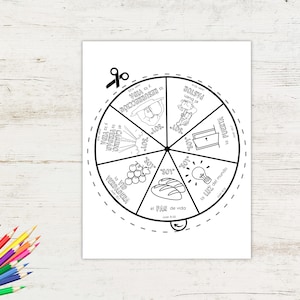 I Am Statements of Jesus Coloring Wheel IN SPANISH| Printable Bible ...