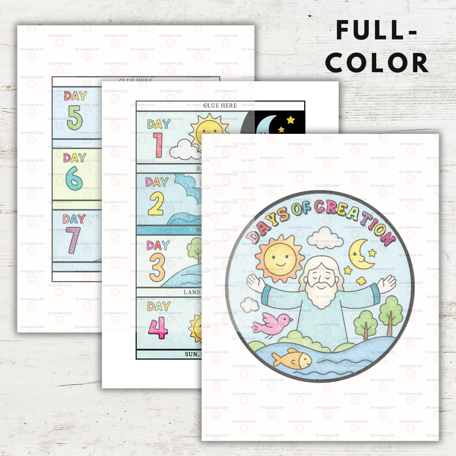 Days of Creation Folding Surprise Bible Craft, Bible Lesson for ...