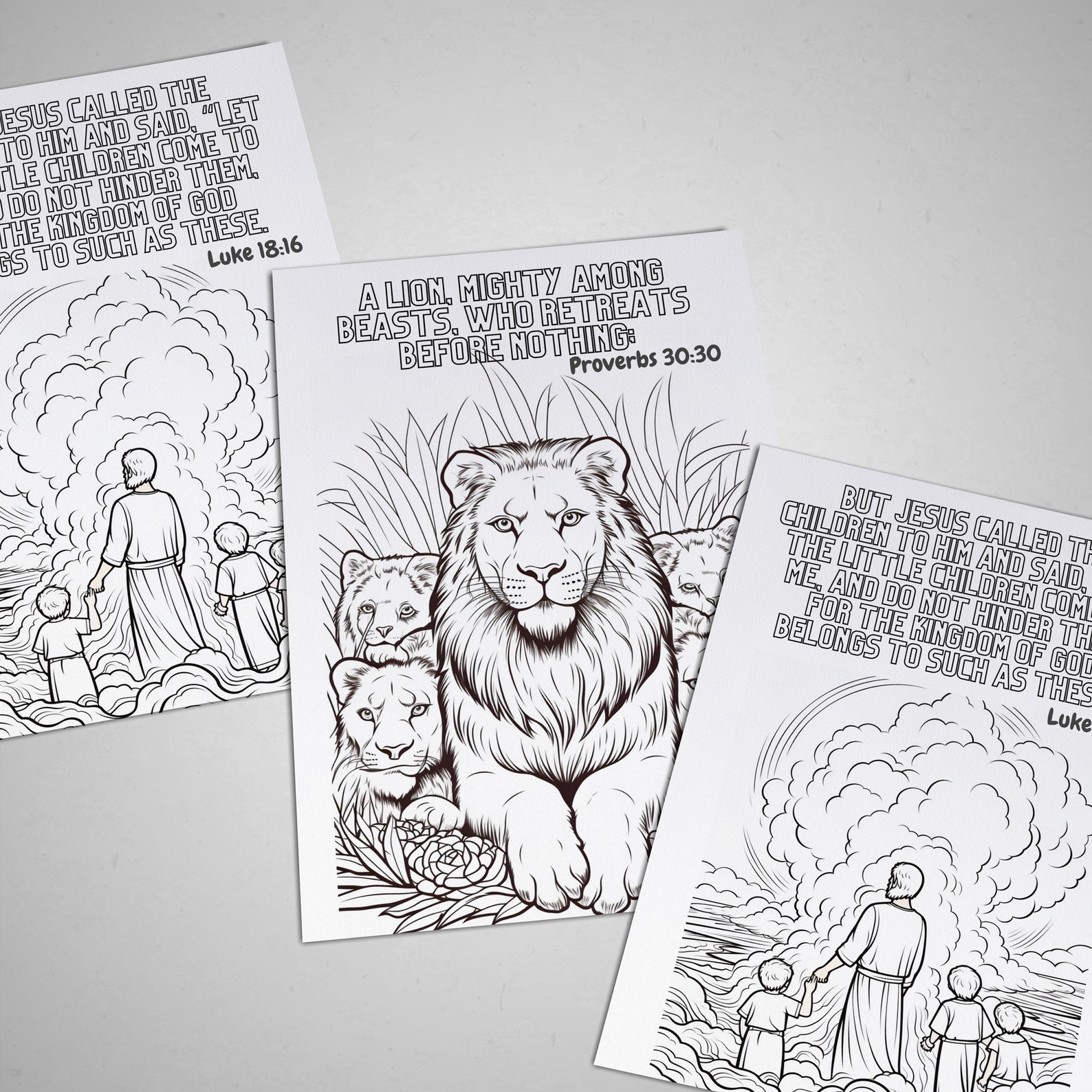 Libro para colorear de la Biblia de 75 versículos, páginas para ...