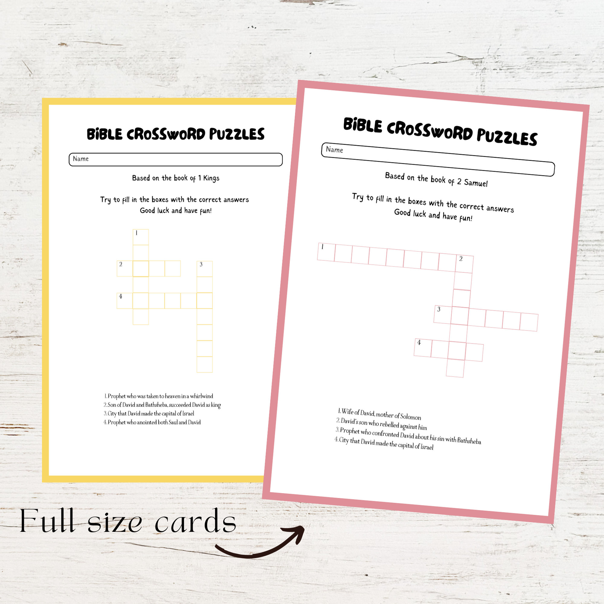 11 Bible Crossword Puzzles Bible Crossword Puzzle Printable Bible ...