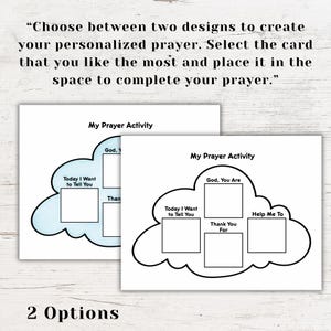 Interactive Prayer Craft for Kids | Printable Bible Activity | Sunday ...