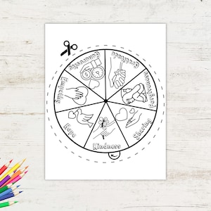 God is Love Coloring Wheel, God Coloring Wheel, Printable Bible ...