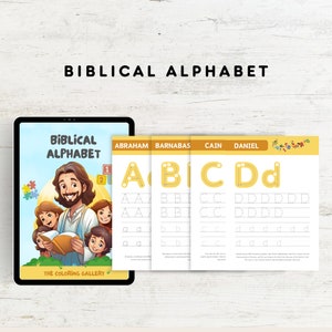 Biblical Alphabet Practice, Bible Alphabet Characters, Handwriting ...