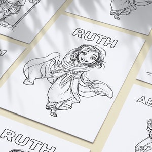 54 Biblical Heroes Coloring Pages | Bible Coloring Book | Christian ...