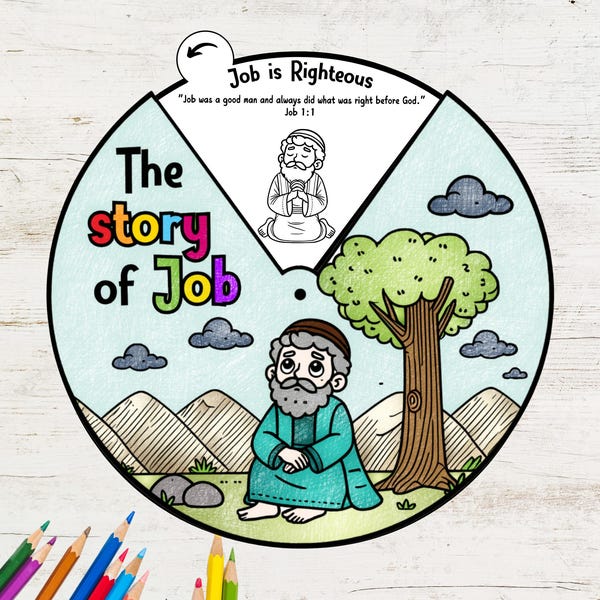 Kids Bible Story Job - Etsy