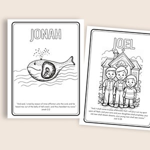 Old Testament Books Bible Text Coloring Pages in ENGLISH | Sunday ...