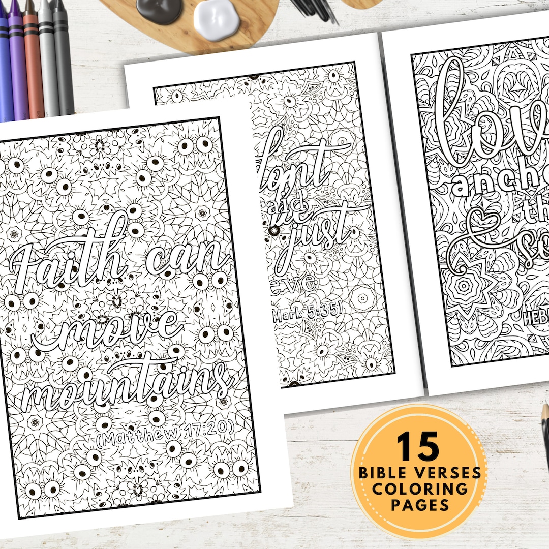 15 Bible Verse Coloring Sheets | Meditate on God’s Word as You Color ...