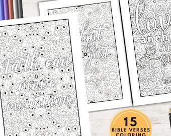 10 Bible Verse Coloring Sheets Meditate on Gods Word as You Color and ...