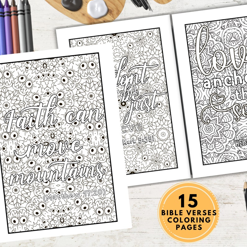 15 Bible Verse Coloring Sheets | Meditate on God’s Word as You Color ...