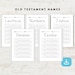 Names Tracing Sheet Handwriting Practice Biblical Book Names Tracing ...
