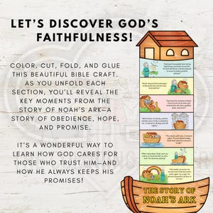 Noah’s Ark Folding Surprise Bible Craft | Sunday School Activity for ...