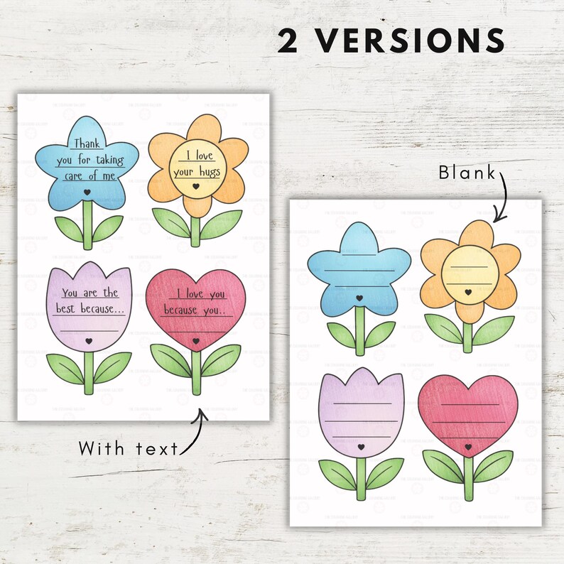 Mother’s Day Flower Craft for Kids | Printable Gift for Mom | Pocket ...